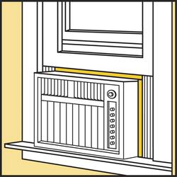 23/64"W x 5/16"H x 17' Long D EPDM Rubber Self-Adhesive Window Weather ...