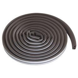 3/8"W x 3/8"H x 17' Long Brown EPDM Rubber Self-Adhesive Window Weather ...