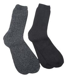 Hot Feet® Men's Thermal Denim Black/Charcoal Socks - 2 Pair at Menards®