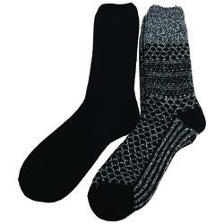 Hot Feet® Men's Thermal Marl Jacquard/Black Socks - 2 Pairs at Menards®