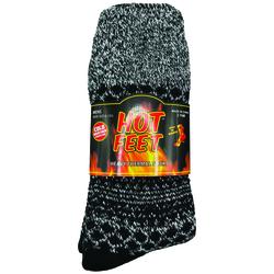 Hot Feet® Men's Thermal Marl Jacquard/Black Socks - 2 Pairs at Menards®