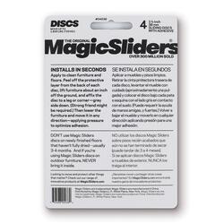 Magic Sliders® 1-1/2" Gray Self-Adhesive Furniture Sliders - 4 Pack at ...