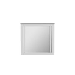 MagickWoods Elements Craven 33"W x 31"H Matte White Framed Mirror at ...