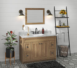 MagickWoods Elements Haverhill 48"W x 21-5/8"D Vintage Oak Vanity ...