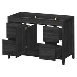MagickWoods Elements Covello 48"W x 21-5/8"D Midnight Black Vanity ...