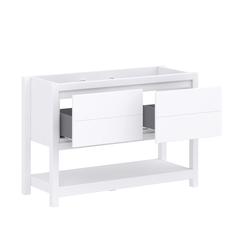 MagickWoods Elements Mackenzie 48"W x 18-5/8"D Bright White Vanity ...