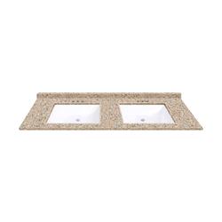 MagickWoods Elements 61"W x 22"D Rocky Trail Cultured Marble Vanity Top ...