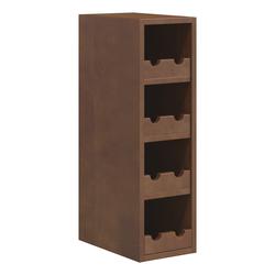 KLËARVŪE Cabinetry® Malmö® Auburn 9"W x 30"H x 14 3/8"D Open Shelf/Wine ...