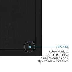KLËARVŪE Cabinetry® 30" x 10" Laholm™ Black Recessed Drawer Front at ...