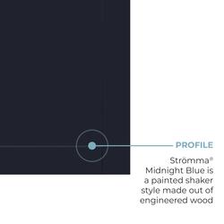 KLËARVŪE Cabinetry® 18" x 10" Strömma® Midnight Blue Shaker Drawer ...