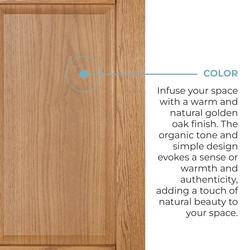KLËARVŪE Cabinetry® 36" x 10" Visby® Golden Oak Recessed Drawer Front ...