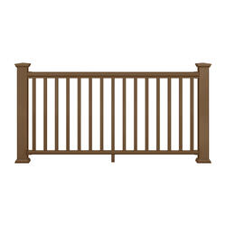UltraDeck® Classic 36" x 6' Pecan Composite Rail Kit at Menards®