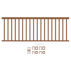 UltraDeck® Classic 36" x 8' Rosewood Preassembled Composite Railing ...