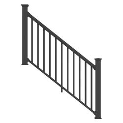 UltraDeck® Classic 36" x 6' Black Composite Stair Rail Kit at Menards®