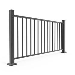 36" x 6' Textured Black Preassembled Aluminum Rail at Menards®