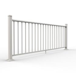 36" x 8' Textured White Preassembled Aluminum Rail at Menards®