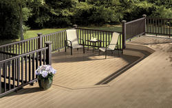 UltraDeck® Classic 36" x 6' Walnut Composite Rail Kit at Menards®