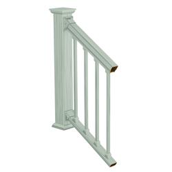 UltraDeck® Classic 36" x 6' Driftwood Gray Composite Stair Rail Kit at ...