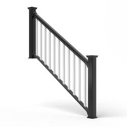 UltraDeck® Classic 36" x 6' Tuxedo Composite Stair Rail Kit at Menards®