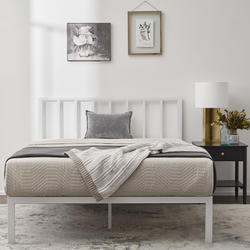 Brookside Lori Full Metal Platform Bed with Vertical Bar Headboard