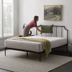 Edenbrook Sydney Queen Platform Black Metal Bed