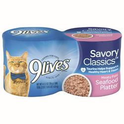 9Lives® Meaty Pate Seafood Platter Wet Cat Food - 4 Pack at Menards®