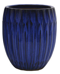 Deroma 11.8" Blue Ceramic Diamond Tall Planter at Menards®