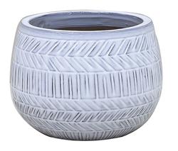 Deroma 6.9" White Arkansaw Ceramic Planter at Menards®