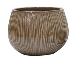 Deroma 10.2" Chocolate Maple Bowl Ceramic Planter at Menards®