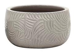 Deroma 8.7" Gray West Low Bowl Ceramic Planter at Menards®