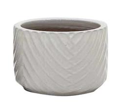 Deroma 11.8" Gray Bend Low Bowl Ceramic Planter at Menards®