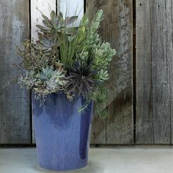 Deroma 15" Blue Plains Tall Ceramic Planter at Menards®