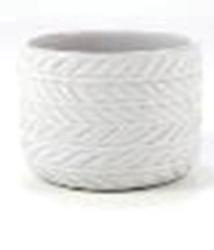 Deroma 5.4" White Somerset Ceramic Planter at Menards®