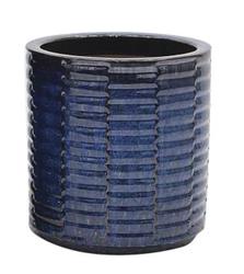 Deroma 7.5" Blue Monett Cylinder Ceramic Planter at Menards®