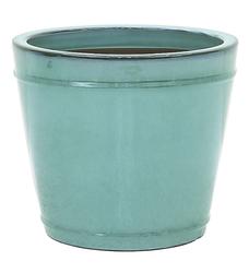 Deroma 11.4" Green Salina Ceramic Planter at Menards®