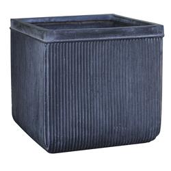 Deroma 13.8" Aged Lead Alma Square Ceramic Planter at Menards®