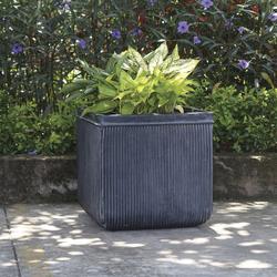 Deroma 16.9" Aged Lead Alma Square Ceramic Planter at Menards®