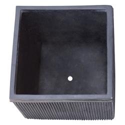 Deroma 16.9" Aged Lead Alma Square Ceramic Planter at Menards®