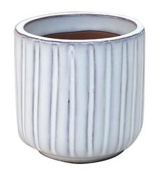 Deroma 3.9" White Neenah Cylinder Ceramic Planter at Menards®