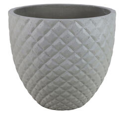 19.7" Gray Ceramic Ella Planter at Menards®