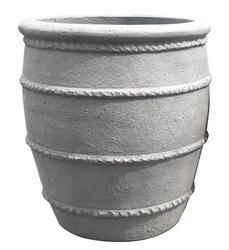 21.6" Gray Ceramic Piton Planter at Menards®