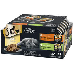 Sheba® Perfect Portions™ Cuts in Gravy Chicken & Turkey Wet Cat Food ...