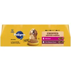 Pedigree® Chopped Ground Dinner Filet Mignon & Beef Wet Dog Food ...