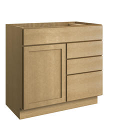Concepts Cabinetry Arbon 33"W x 21"D Boardwalk Bathroom Vanity Cabinet ...