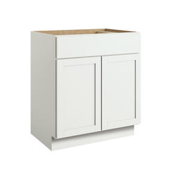 Concepts Cabinetry Lanston 30"W x 21"D White Bathroom Vanity Cabinet at ...