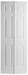Mastercraft® 30"W x 80"H Primed Smooth 6-Panel Colonist Bi-Fold Closet ...