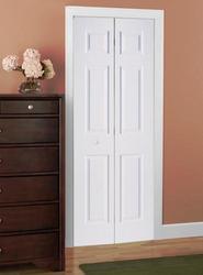 Mastercraft® 30"W x 80"H Primed Smooth 6-Panel Colonist Bi-Fold Closet ...
