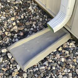 Gray Rockface Splash Block at Menards®