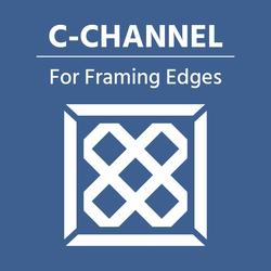 8' Gray Plastic Lattice C Channel at Menards®