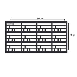 2'x4' Black Wright Lattice Panel at Menards®